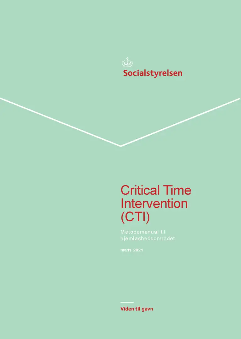 CTI-metodemanual til anvendelse på hjemløshedsområdet | Social- og ...